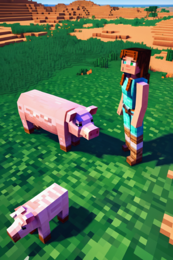 AI Minecraft Portrait - ImagineMe